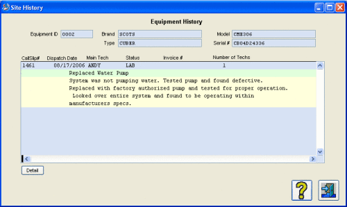 Service History - Acowin